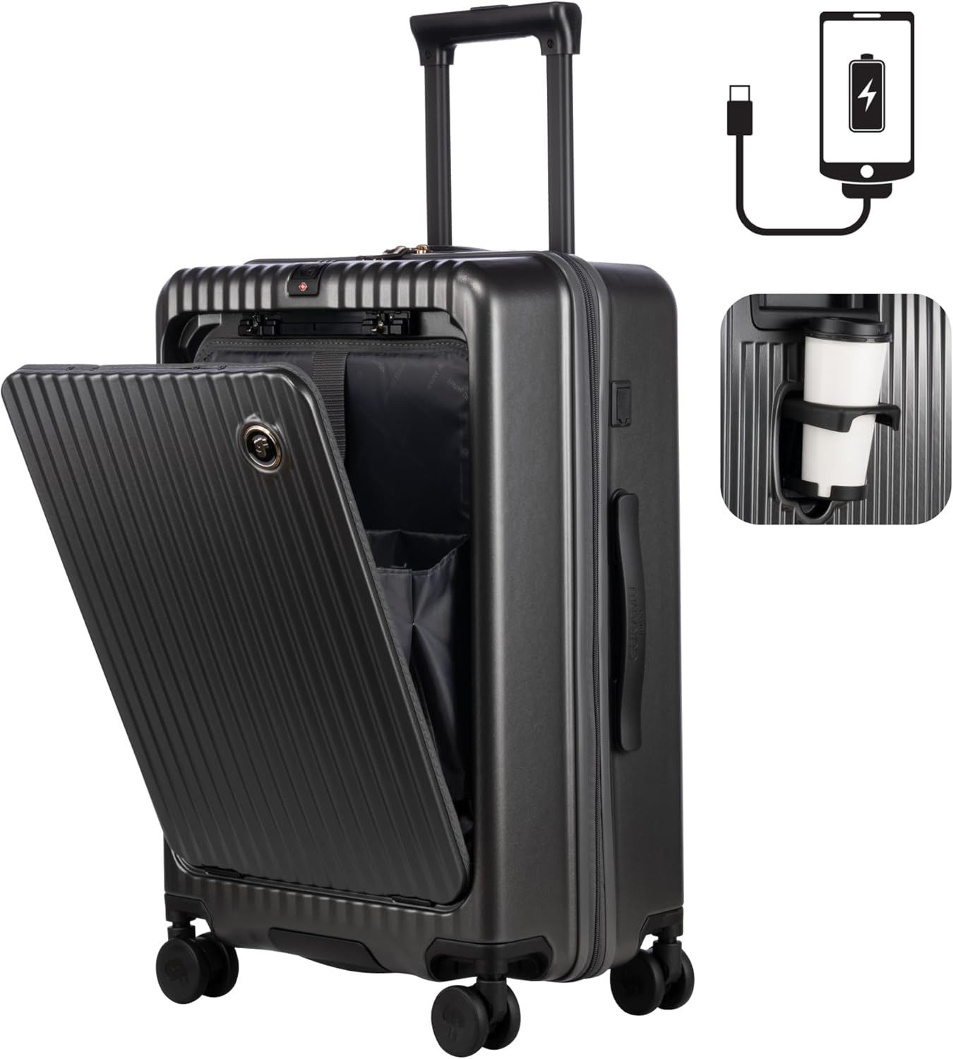 スーツケース フロントオープン 改良 セール6480円 キャリーケース