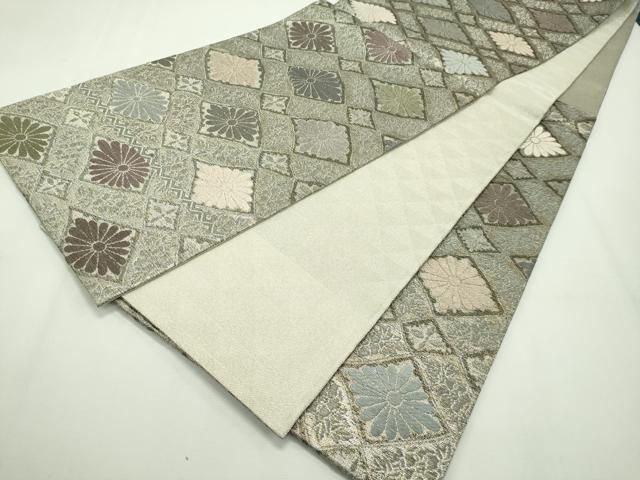 平和屋本店□極上 創業280年 誉田屋源兵衛 六通柄袋帯 唐織 瑞鳳本金