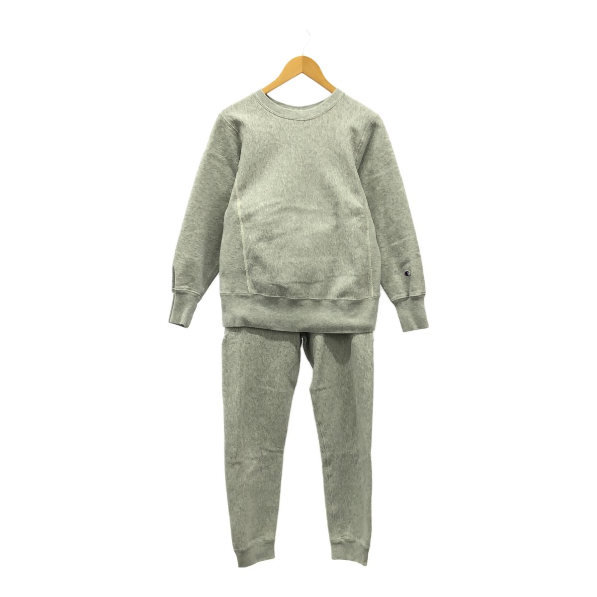 CHAMPION チャンピオン C3-Y032 C3-Q215 セットアップ クルーネックスウェット スウェットパンツ Mサイズ 青単色タグ ...