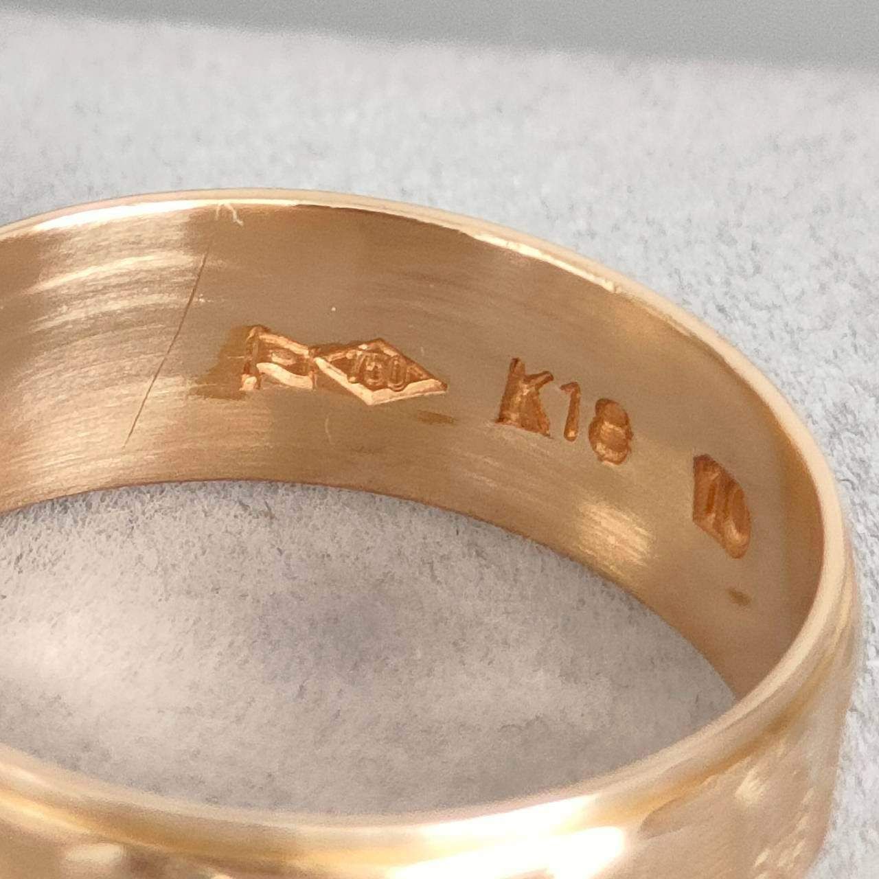 18金 K18 デザインリング エジプト風 造幣局刻印 3.38g 10号 C694 - メルカリ