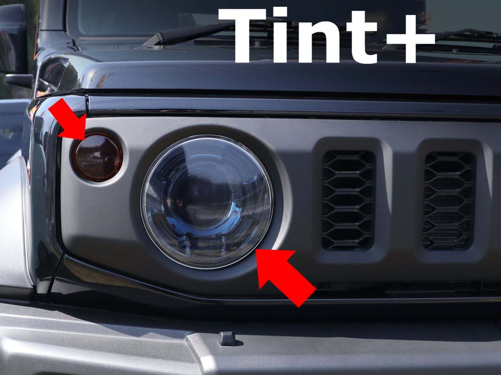 Tint+水洗→再利用Ok ジムニー JB64W ヘッドライト スモークフィルム シエラJB74Wにも jb64 jb64w jb74w JB74W - メルカリ