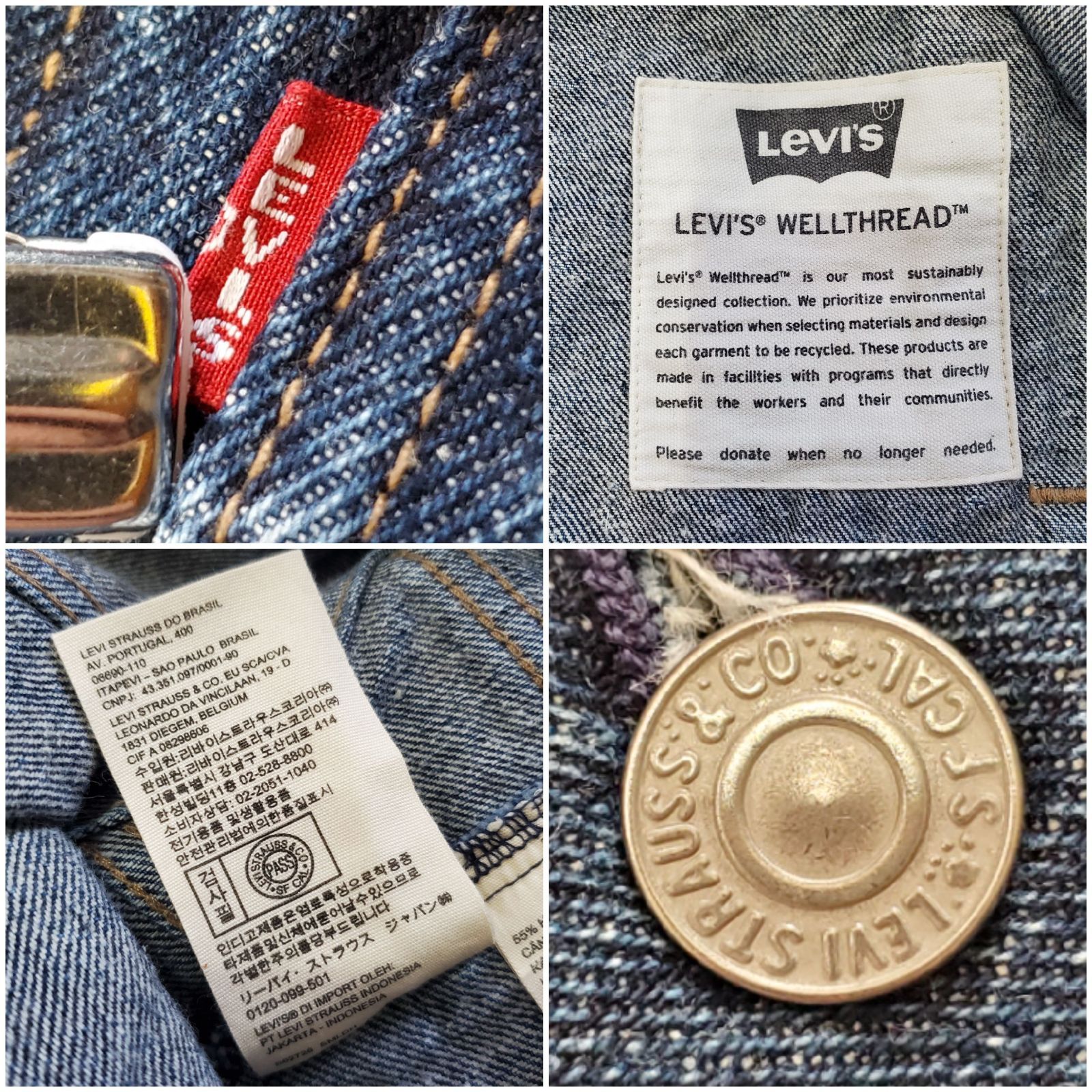 LEVISリーバイス□未使用 21年 WELLTHREAD ADJUSTABLE TRUCKER LEVISリーバイス□未使用 21年 WELLTHREAD ADJUSTABLE TRUCKER