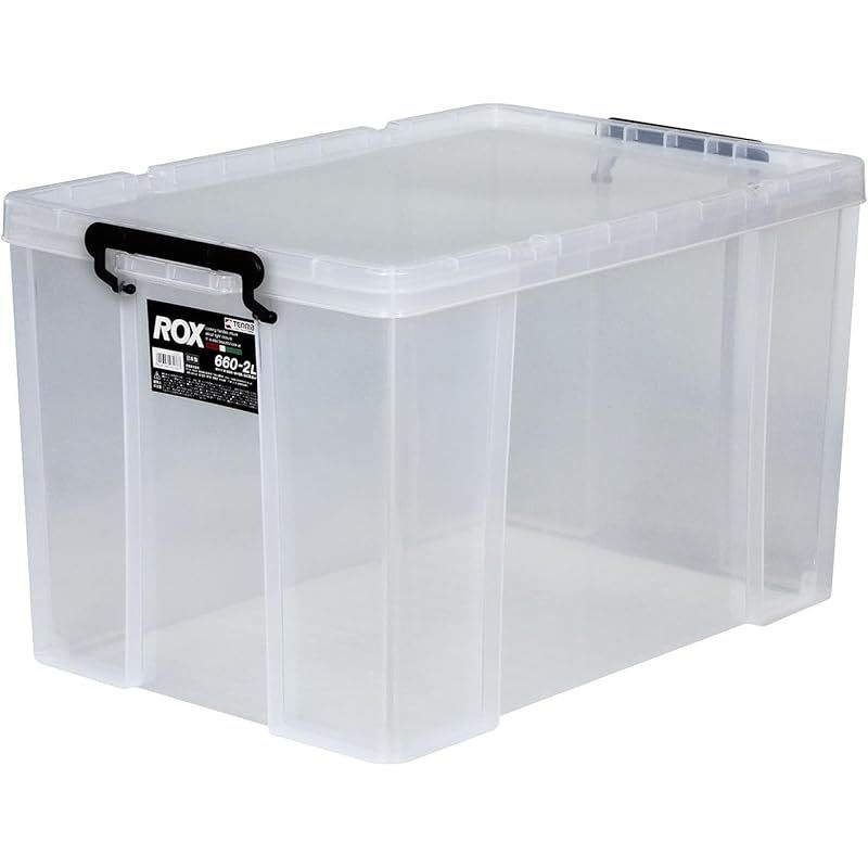 天馬 耐久性に特化した収納ボックス 日本製 防災 ロックス 660-2L クリアケース コンテナボックス 頑丈 衣装ケース プラケース ROX 【幅44×奥行66×高さ39.8cm】 - メルカリ