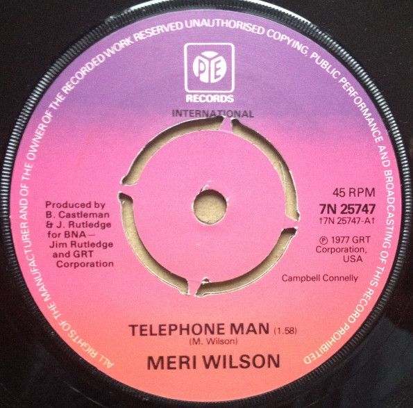 英7” Meri Wilson Telephone Man 7N25747 Pye International /00080 - メルカリ