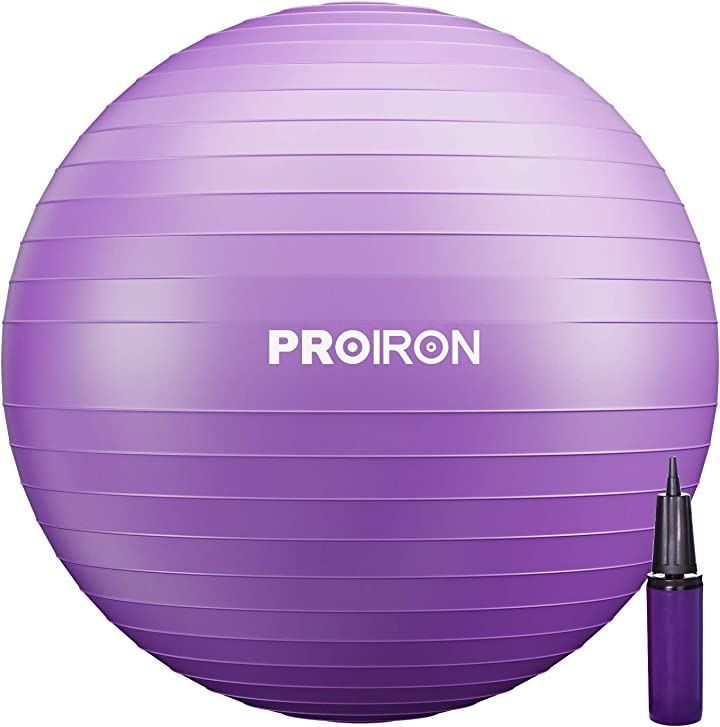 PROIRON バランスボール 75cm ハンドポンプ付き( パープル, 75cm/ L) - スピード発送 クイックスピード - メルカリ