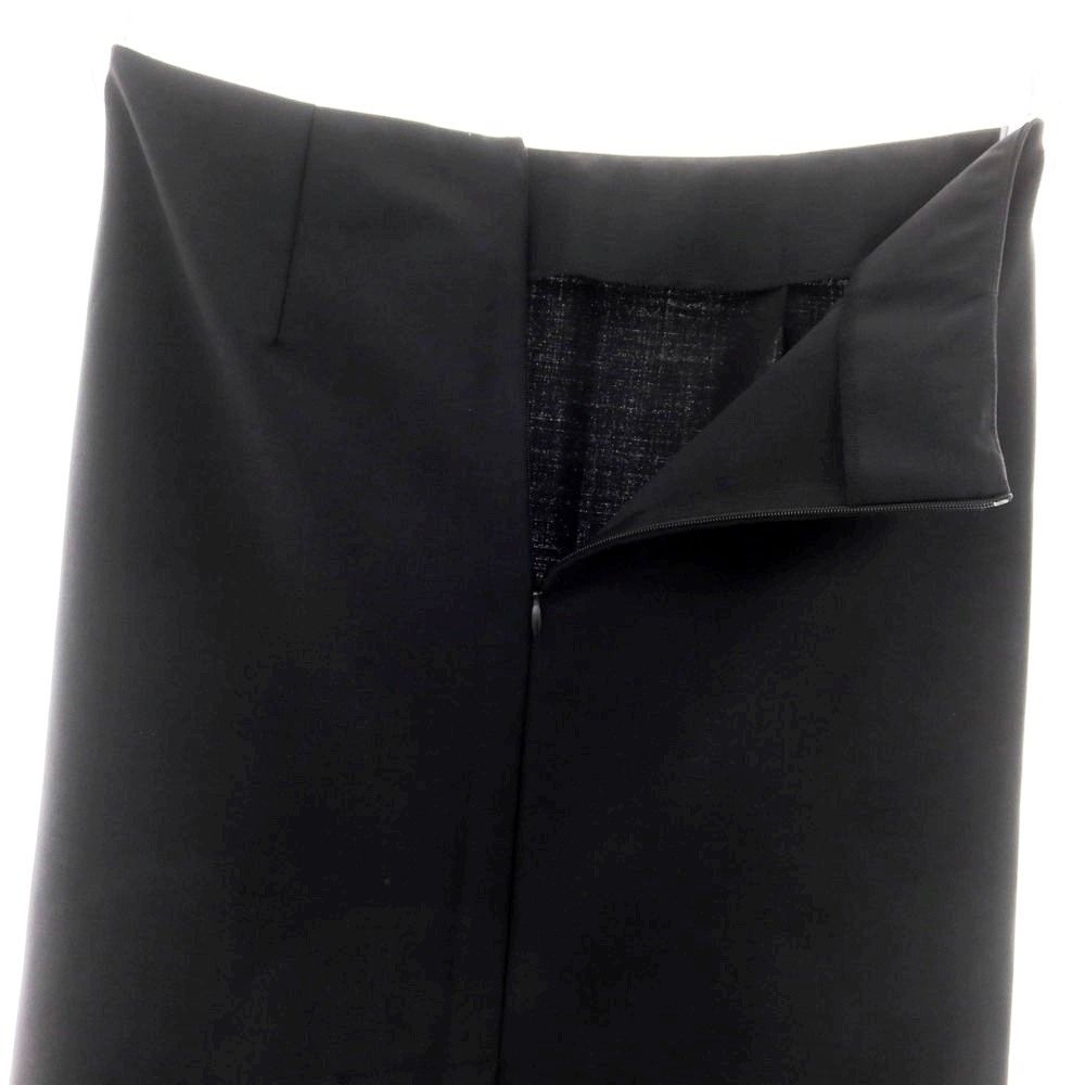 【新品アウトレット】スカリオーネ SCAGLIONE ストレッチ ウールナイロン ロングスカート ブラック【サイズ表記なし（S位 ...