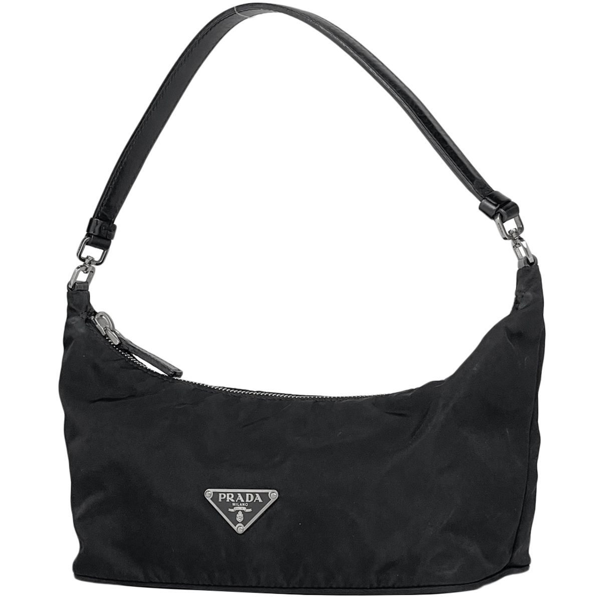 プラダ PRADA ロゴプレート ハンドバッグ ミニ ハンドバッグ ナイロン ネロ(ブラック) BR1267 レディース 【中古】 - メルカリ