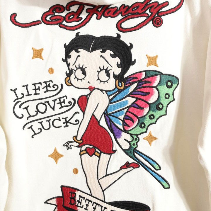 BETTY BOOP×Ed Hardy ZIPパーカー BED-2509 ベティブープ エド