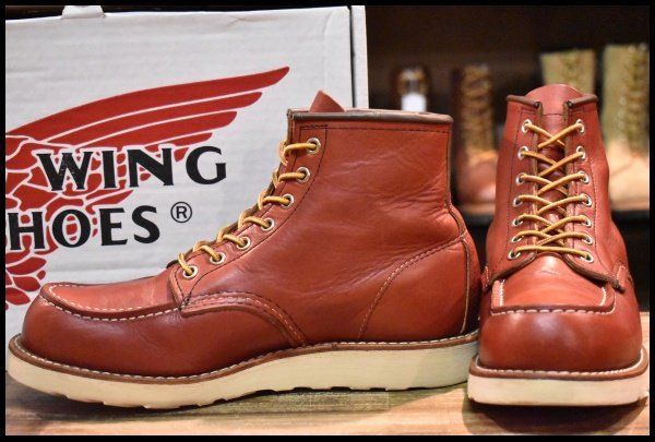 【7.5E 箱付 良品 犬タグ復刻 23年】レッドウィング 8875 アイリッシュセッター 赤茶 オロラセット モックトゥ ブーツ ...