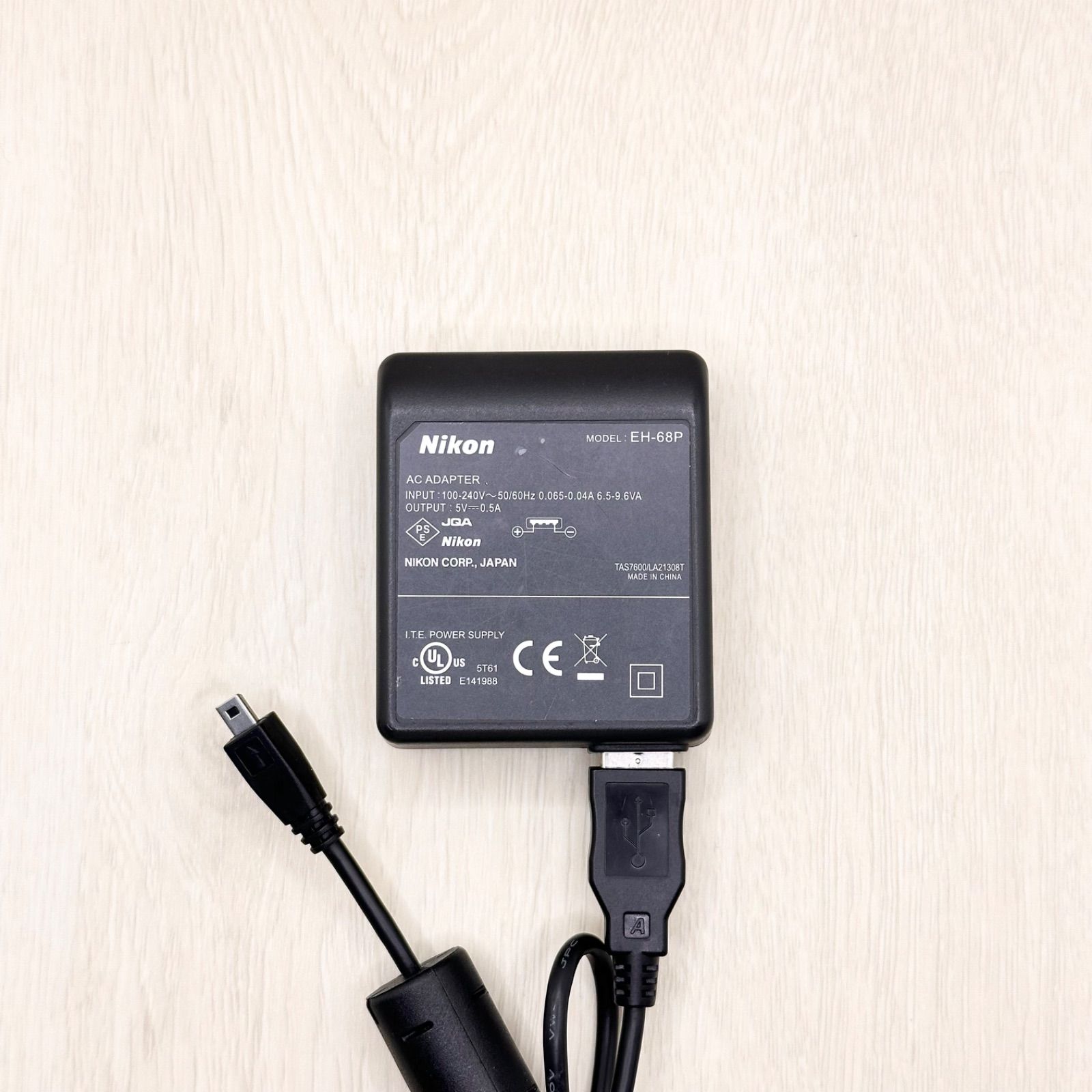 Nikon EH-68P ニコン ACアダプター 充電アダプター 純正 充電器 チャージャー 充電ケーブル デジカメ デジタルカメラ クール ...
