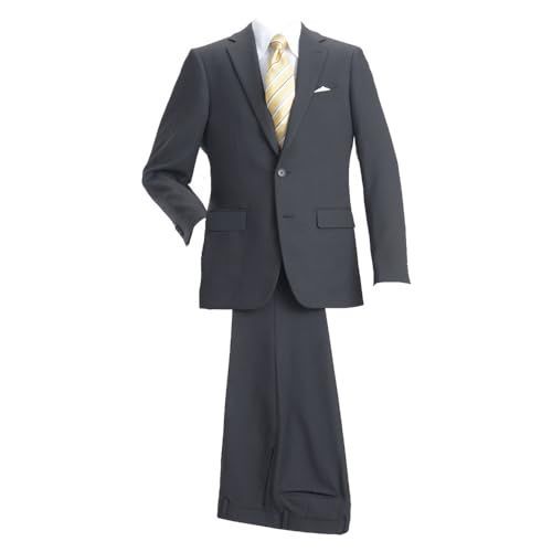 5 号 BE_ダークグレー(チャコール)シャドーストライプ/FOS-YB2SA-3 [MARUTOMI] スリムスーツ メンズ 秋冬 上下洗える オールシーズン 春夏 ウォッシャブルスーツ ...