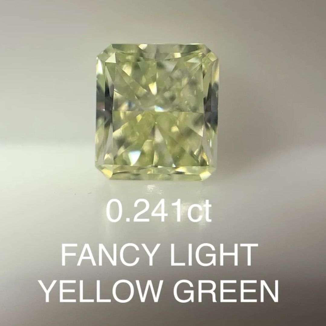 中央宝石研究所 FANCY LIGHT YELLOW GREEN ダイヤモンドルース - ムキムジュエルス - メルカリ