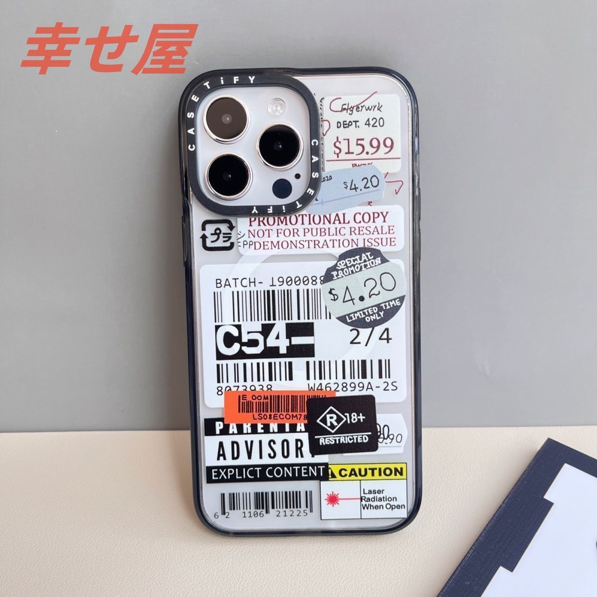 新品 CASETiFY MagSafe対応 Fragile label ケースティファイ スマホケース アート スマホケースiPhone16 ...