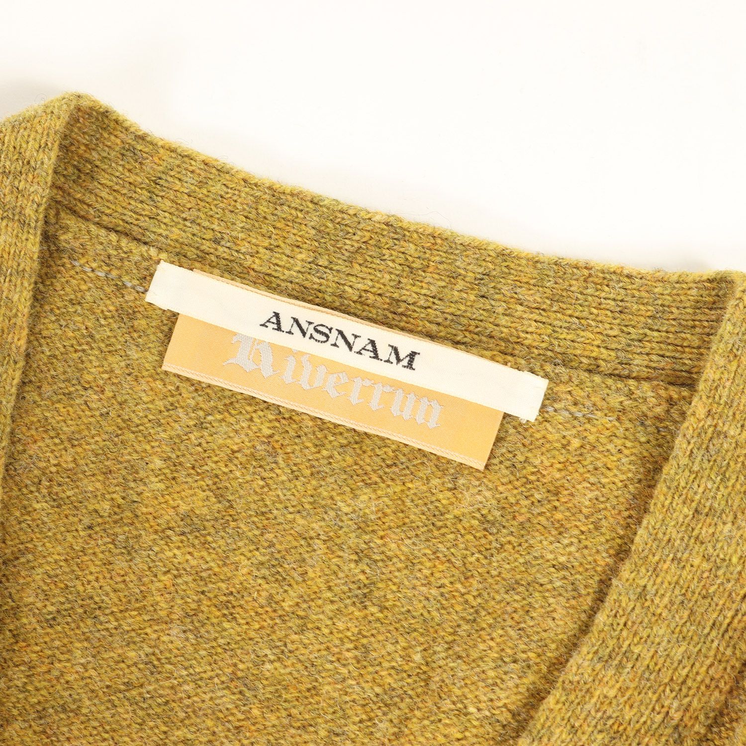 美品】ANSNAM アンスナム カーディガン マスタード サイズ:04