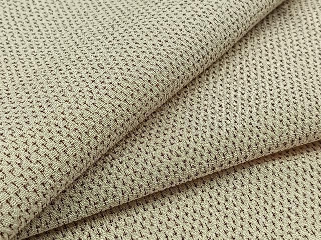 平和屋着物▽本塩沢 単衣 間道 正絹 逸品 AAAZ9641fy