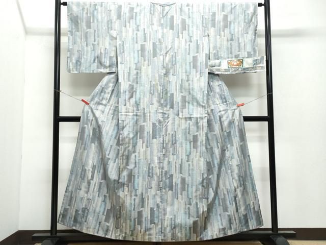 平和屋着物□本場大島紬 7マルキ 風景花文 正絹 逸品 未使用 AAAZ1877gw