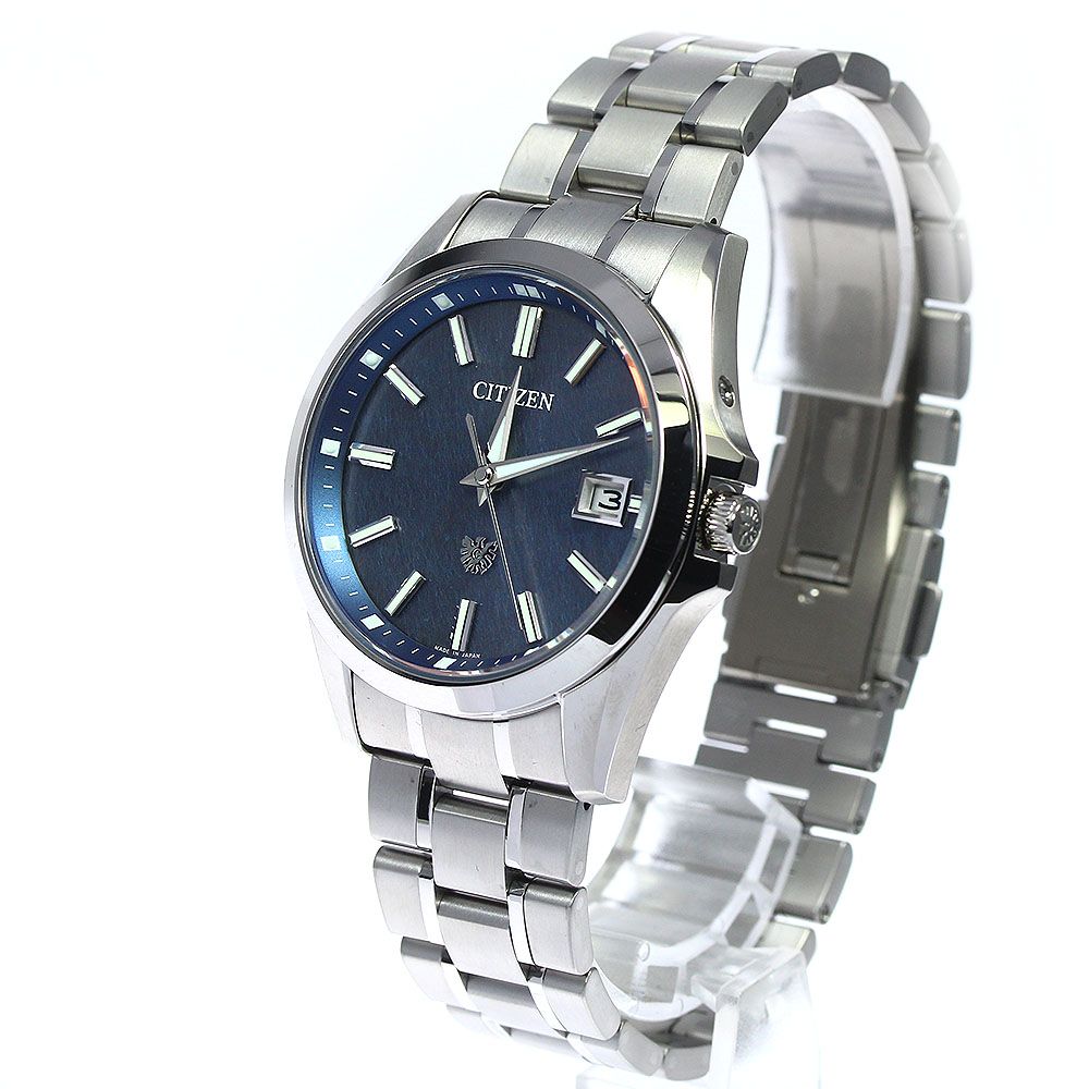 シチズン CITIZEN AQ4091-56M ザ・シチズン 藍染和紙文字盤 エコドライブ ソーラー メンズ極美品箱・保証書付き_741697 ...