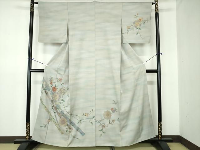 平和屋着物○訪問着 駒刺繍 正倉院花文 金彩 正絹 逸品