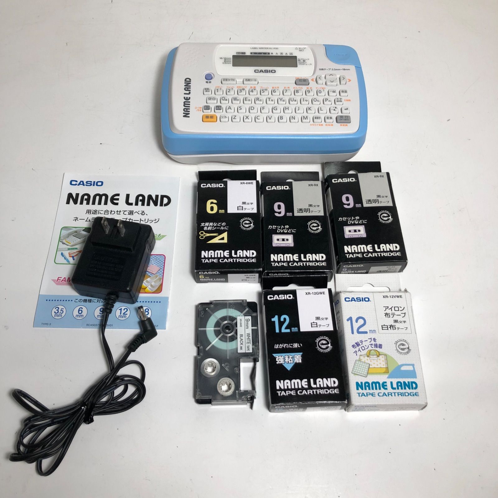 ★CASIO カシオ ネームランド KL-P30 テープカートリッジ 6個付き ★ - メルカリ