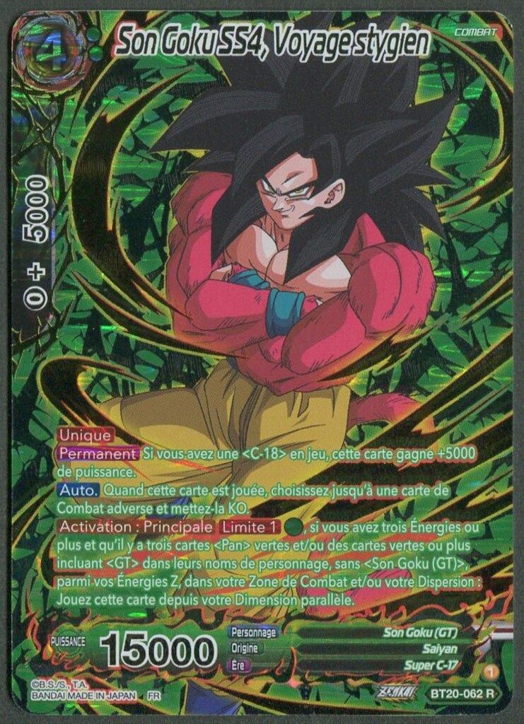 バンダイ POWER ABSORB BT20-062 Son Goku SS4, Voyage stygien R - メルカリ