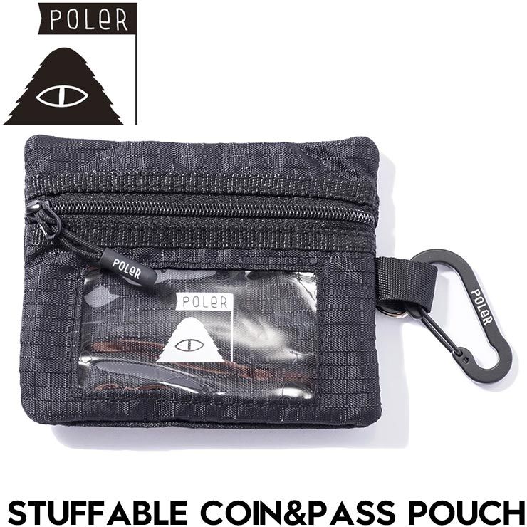 コインケース 財布 パスケース POLeR ポーラー STUFFABLE COIN&PASS POUCH 243MCV0141 BLK 日本代理店正規品 - メルカリ
