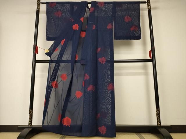 平和屋着物＊夏物 長襦袢 紗 舞花文 麻 逸品 AABD3394jd 平和屋着物＊