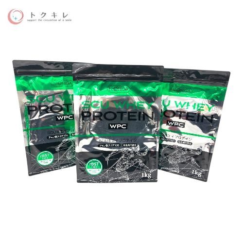 【トクキレ】NICHIGA ニチガ SCU ホエイプロテイン WPC 1kg 3袋セット 未開封※ - メルカリ