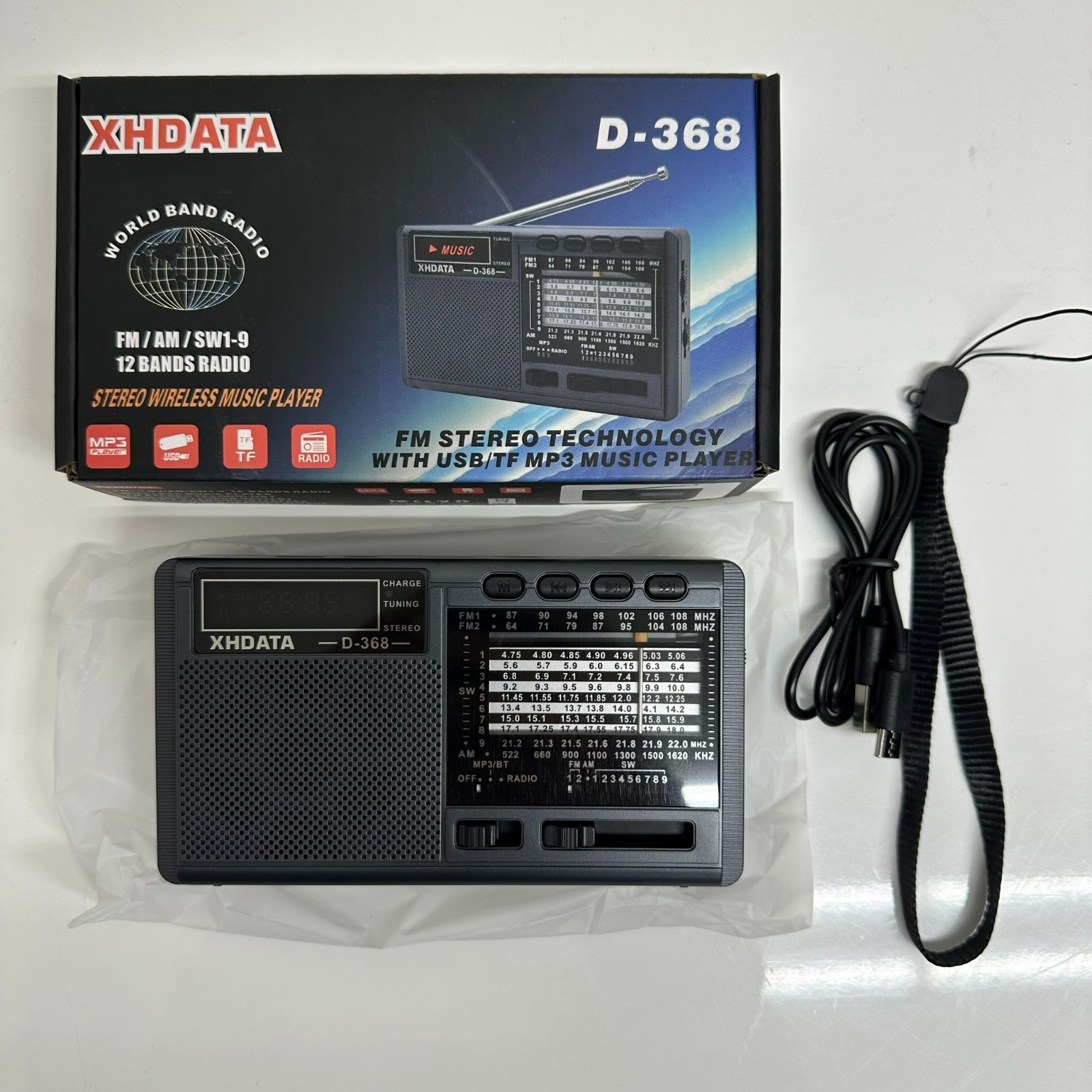 XHDATA D-368 ポータブルラジオ M202310ITEM2 - リサイクルショップARISOU浅草店 - メルカリ