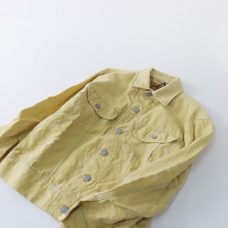 フォーティーファイブアール 45R 美品 2023SS リネンの908Gジャン 2/イエロー アウター 上着 45rpm【2400013508438】 - TRESOR メルカリ店 - メルカリ