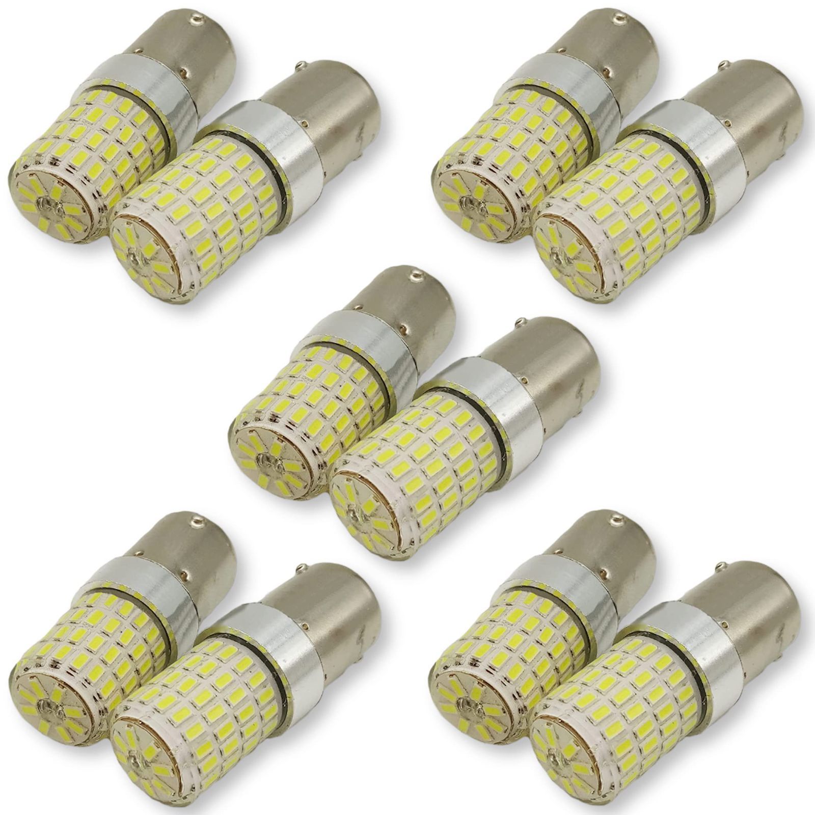 72 超高輝度 6000K 3014 SMD LEDバルブ 平行ピン 72連 (1156/S25 LED S25 兼用 シングル球 12V ...