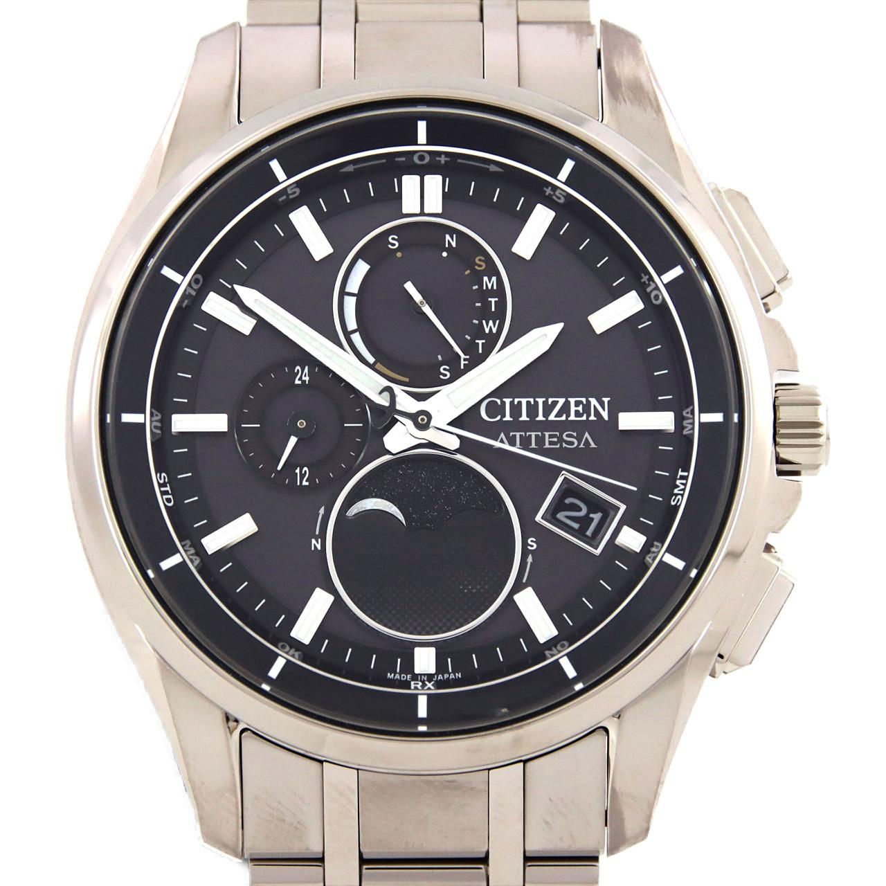 【新品】シチズン アテッサ 電波時計 H874-005HK01/BY1001-66E TI ソーラークォーツ - メルカリ