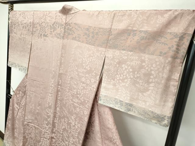 平和屋本店□極上 創業200年・7代目永治屋清左衛門 訪問着 お召地 草花