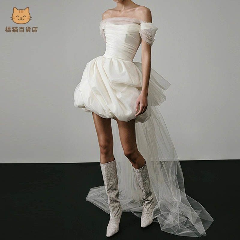 花嫁ウェディングドレス☆ミニドレス☆ショートドレス ブライズメイド