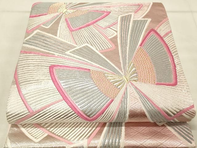 平和屋着物◎六通柄袋帯 唐織 舞蝶文 金銀糸 正絹 逸品 DAAU4787qp