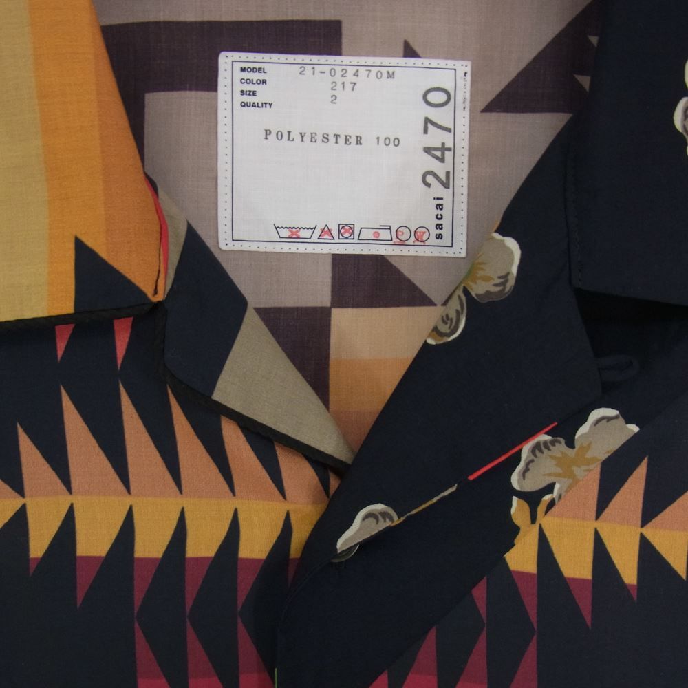 Sacai サカイ 長袖 × PENDLETON ペンドルトン 21SS 21-02470M Archive