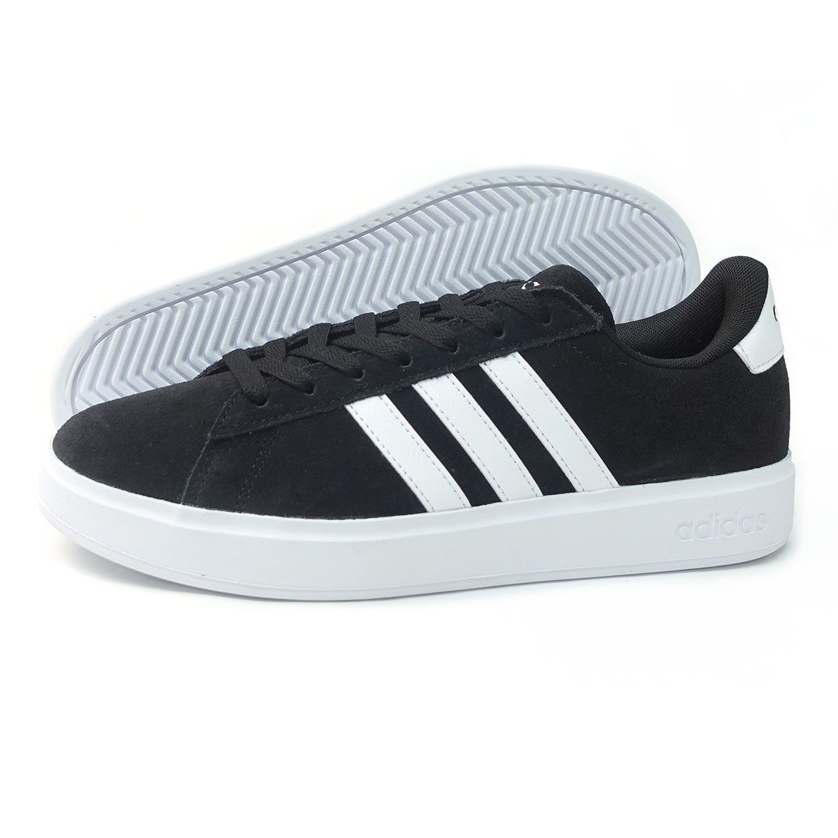 【新品】アディダス adidas スニーカー メンズ レディース ローカット グランドコート 2.0 ID2963 ブラック/ホワイト ...