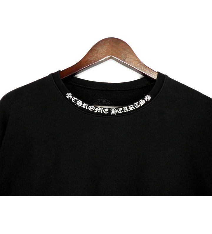 クロムハーツ サイズ:L SWTSHRT PLVR ネックロゴプリントクルーネック