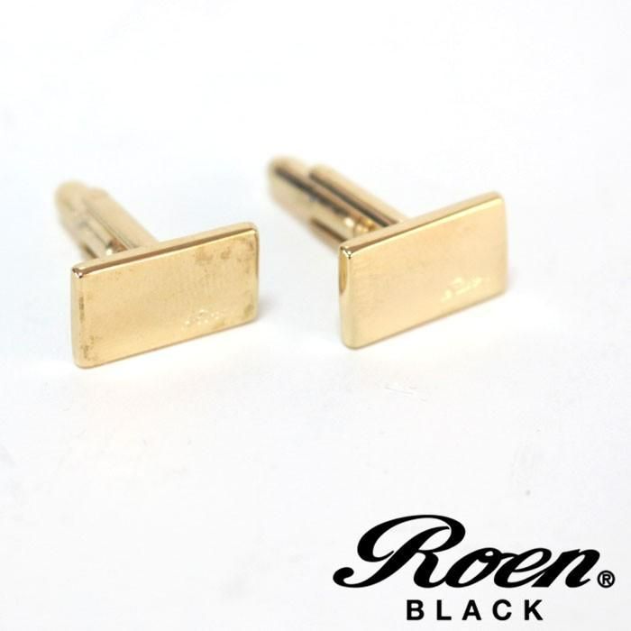 Roen BLACK ロエンブラック カフス（ロゴ・ゴールド） rot-102 2pcs/1セット メンズ アクセサリー - メルカリ