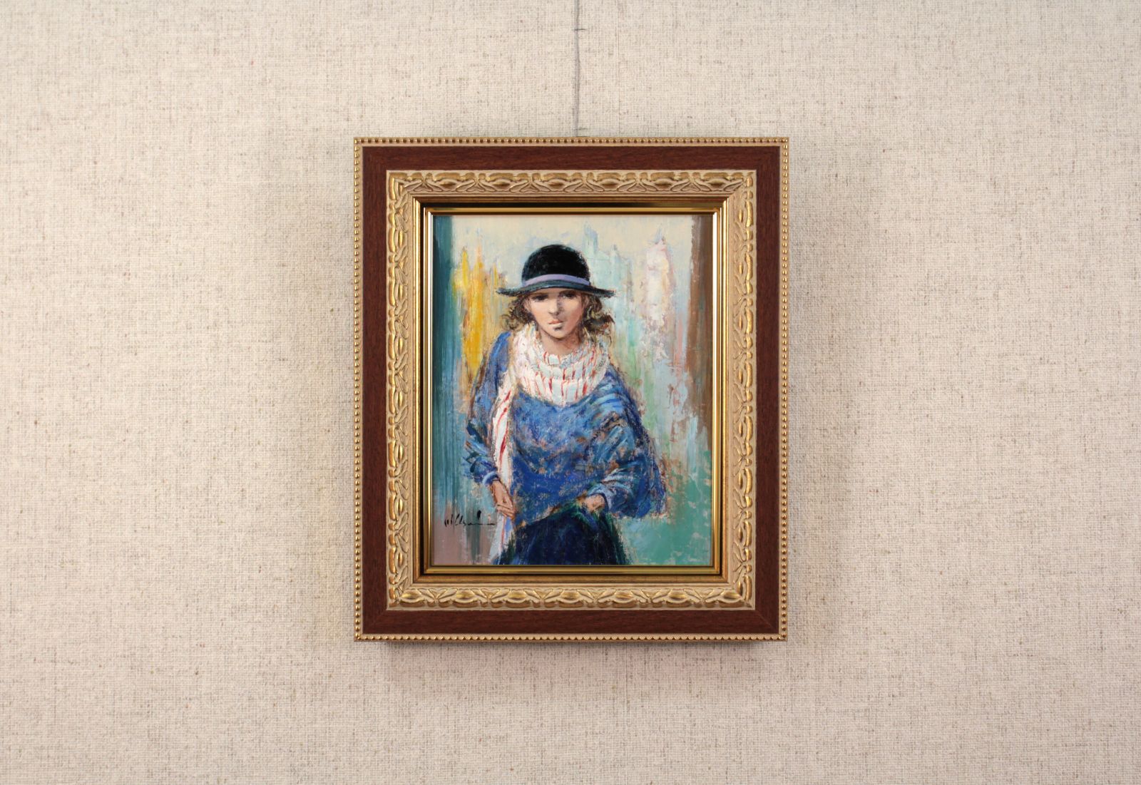 碓井正人『帽子の女』油彩画【真作保証】 絵画 - メルカリ 碓井正人『帽子の女』油彩画【真作保証】 絵画 - メルカリ