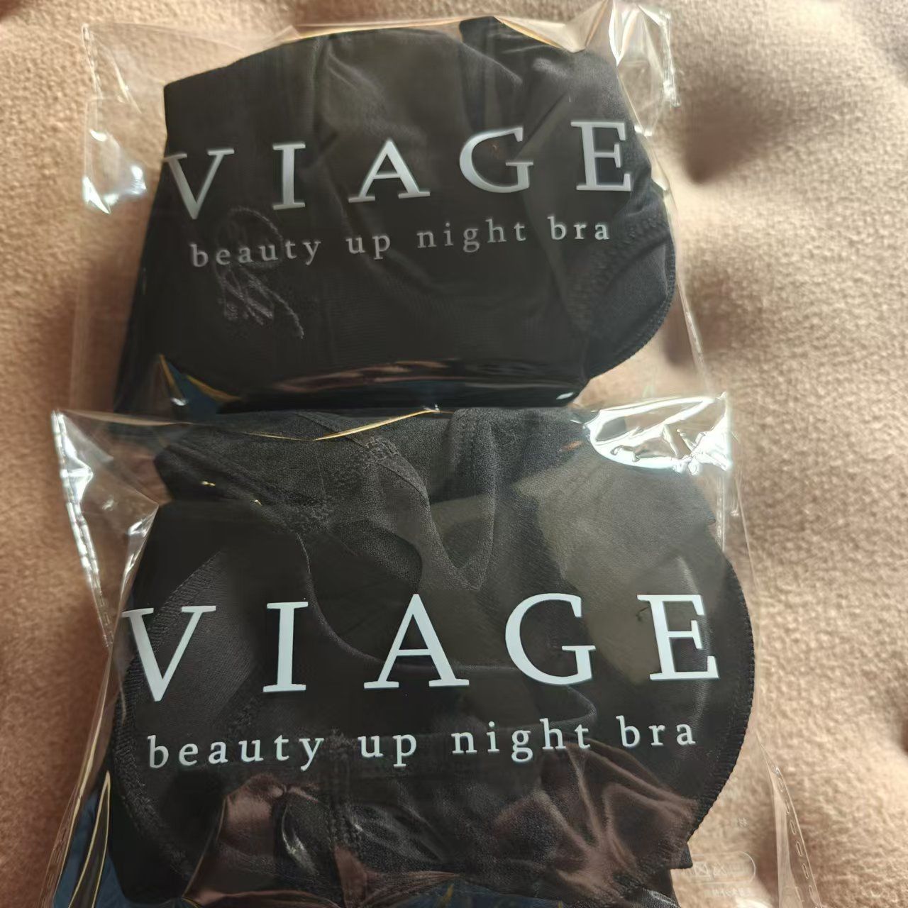 即決！（L,2点セット）新品 VIAGE ナイトブラ ブラック ビューティー アップ Viage ヴィアージュ ビアージュ viage - メルカリ