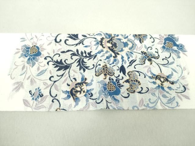 平和屋着物○世界的友禅作家 千地泰弘 九寸名古屋帯 千地天女 更紗花