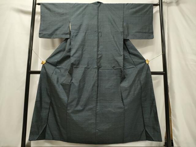 平和屋着物＊夏物 本場大島紬 夏大島 幾何学文様 正絹 逸品 AABA2802jd