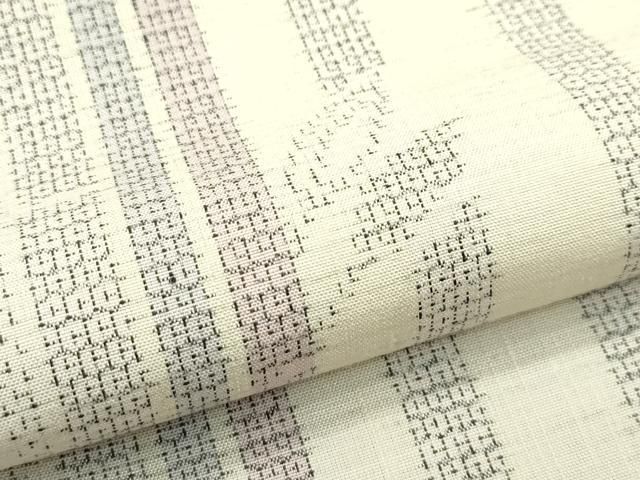 平和屋本店□極上 結城紬 奥順謹製 はたおり娘 100亀甲 平織り 竹並び