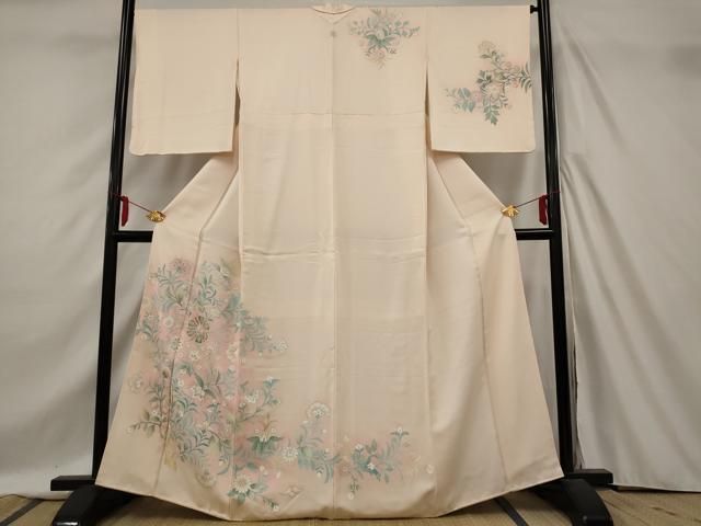 平和屋着物○訪問着 月見兎 十五夜 暈し染め 金彩 鬼しぼ