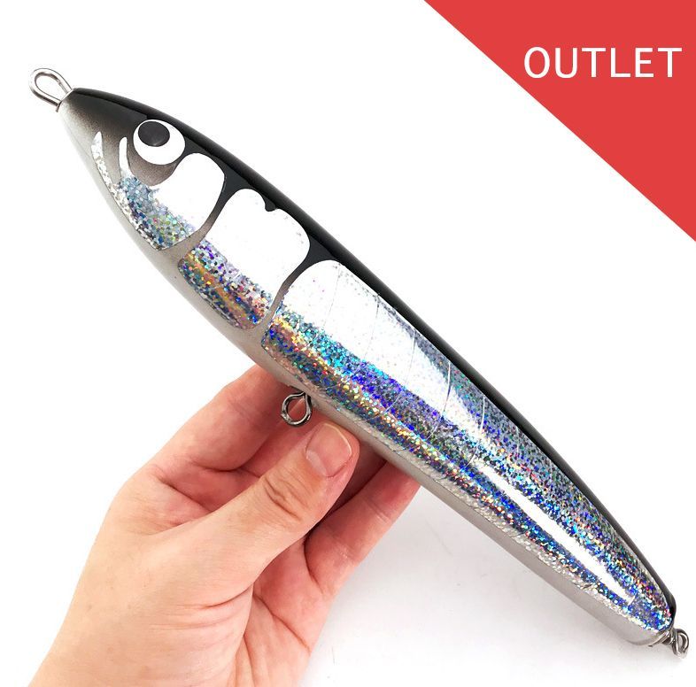 90g / 120g / 140g ウッドルアー フローティング ヒラマサ カンパチ ブリ キャスティング 釣り ショア オフショア フローティングペンシル ブラック×シルバー ...