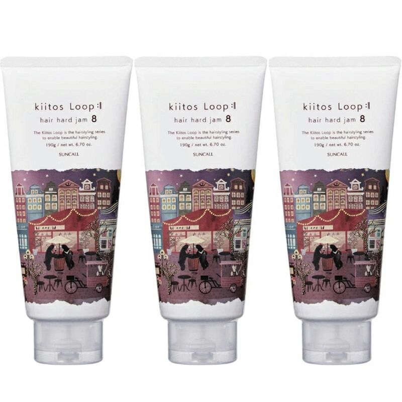 サンコール キートス ループ ヘアハードジャム 8 190g ×3個 セット メンズ ヘアジェル ハードジェル スタイリング剤 美容室専売 サロン専売品 ヘアケア ショート 男性 ウェット ...