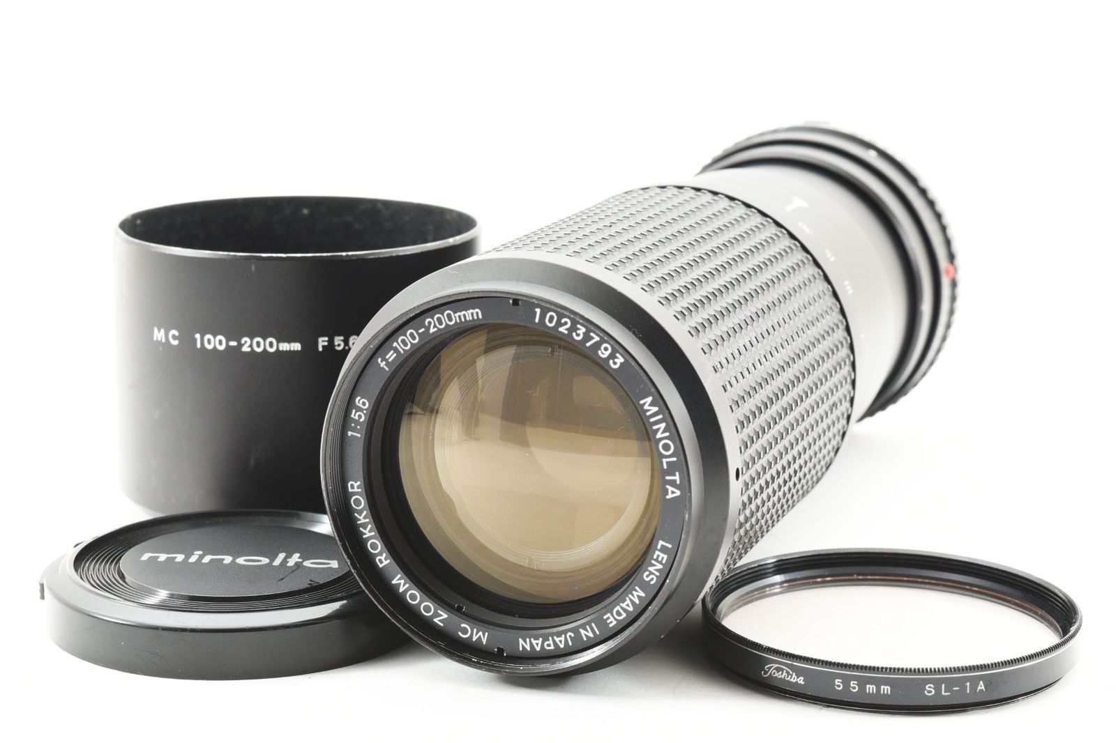 3777 【並品】 Minolta MC Zoom Rokkor f5.6 100-200mm Manual Focus ミノルタ MFズーム ...