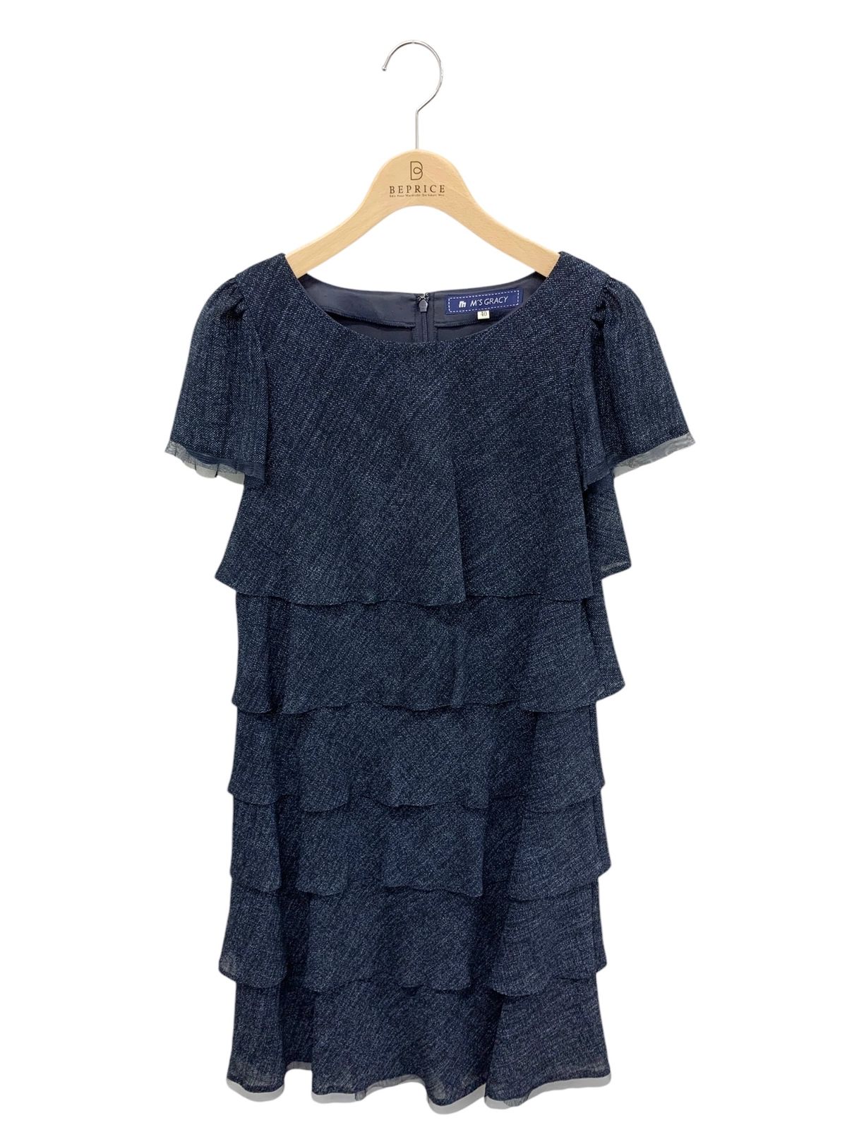 エムズグレイシー 321125 ワンピース 40 ネイビー ティアード ITOBQWTPZW5K - メルカリ