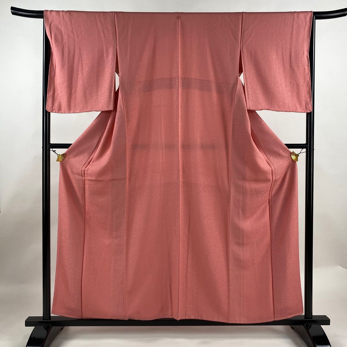 平和屋着物○上質な色無地 作家物 おたふく 璃寛茶色 正絹 逸品