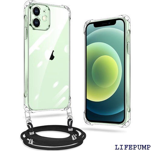 iPhone 11 ケース クリア ネック ショルダー ストラップ付き iPhone 11 スマホケース iPhone11 カバー 耐衝撃 薄型 軽量 TPUスマホ シリコン カバー 紐付き ...